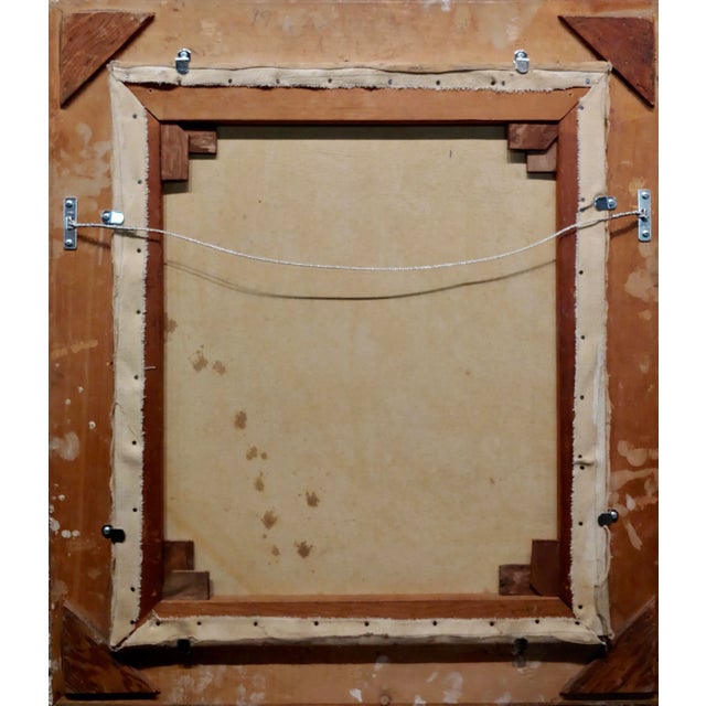 Lajos Jambor -Woman Looking in Her Handheld Mirror-Oil Painting C.1920s ...