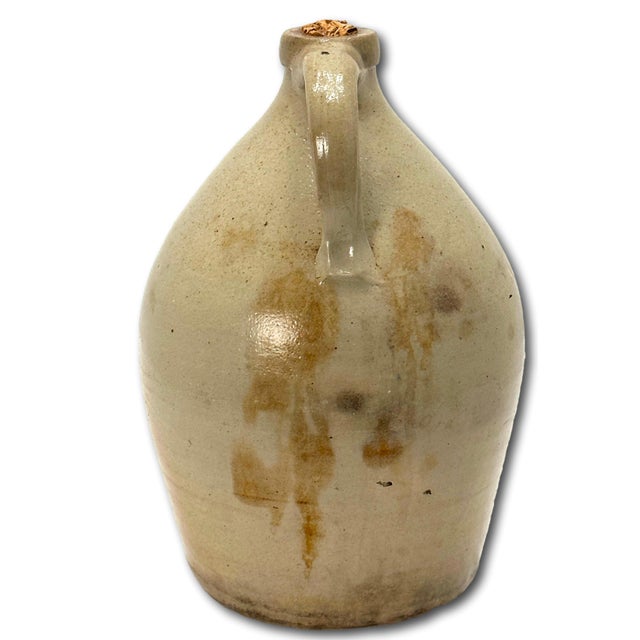 Antique Mid 1800s American Blue Decorated Stoneware 1 Gallon Spirits ...