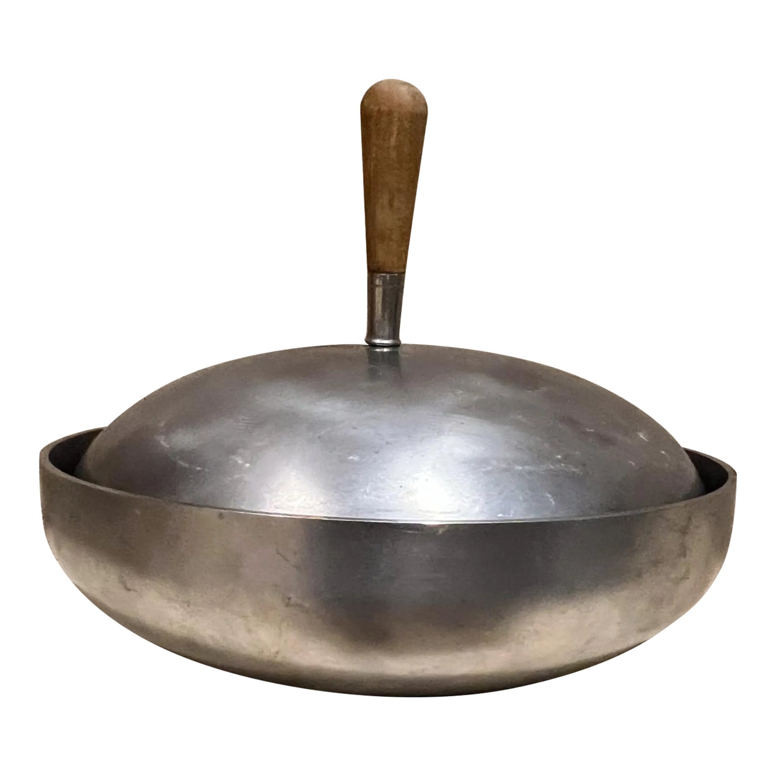 Modernist Japanese Stainless Steel Cookware Vintage Lidded Pot | Chairish