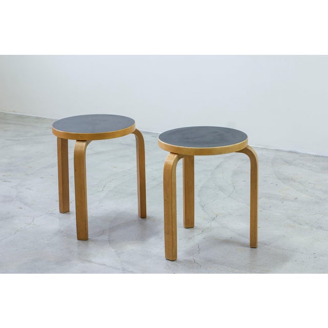 Model 60 Stools by Alvara Aalto for Artek, 1950s, Set of 2 | Chairish