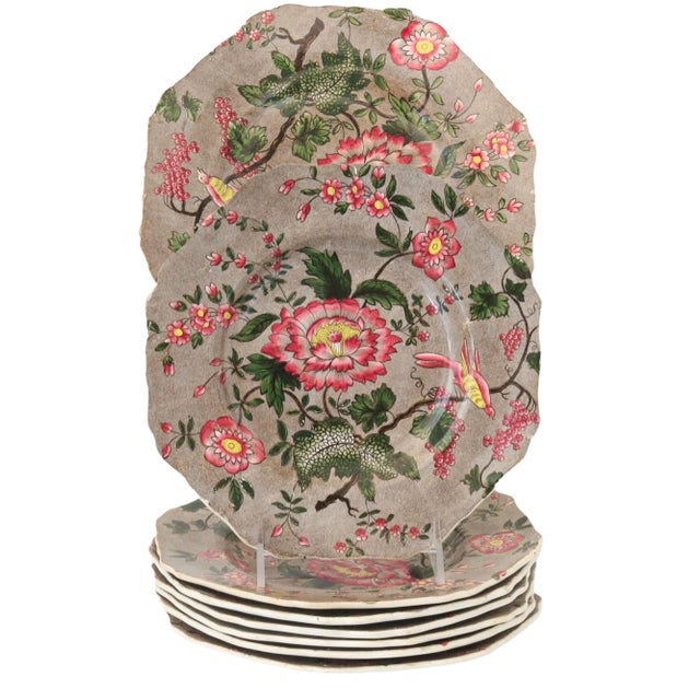 1820s Spode Chinoiserie Dishes, 10 Pc | Chairish