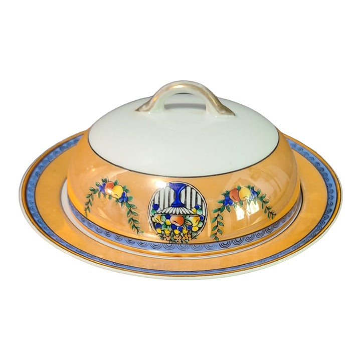 Early 20th Century Antique Art Deco Noritake Lusterware Floral Pattern ...