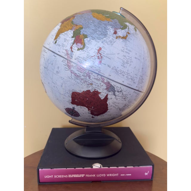 Vintage Replogle Traveler Globe in Blue, Circa 1990s | Chairish