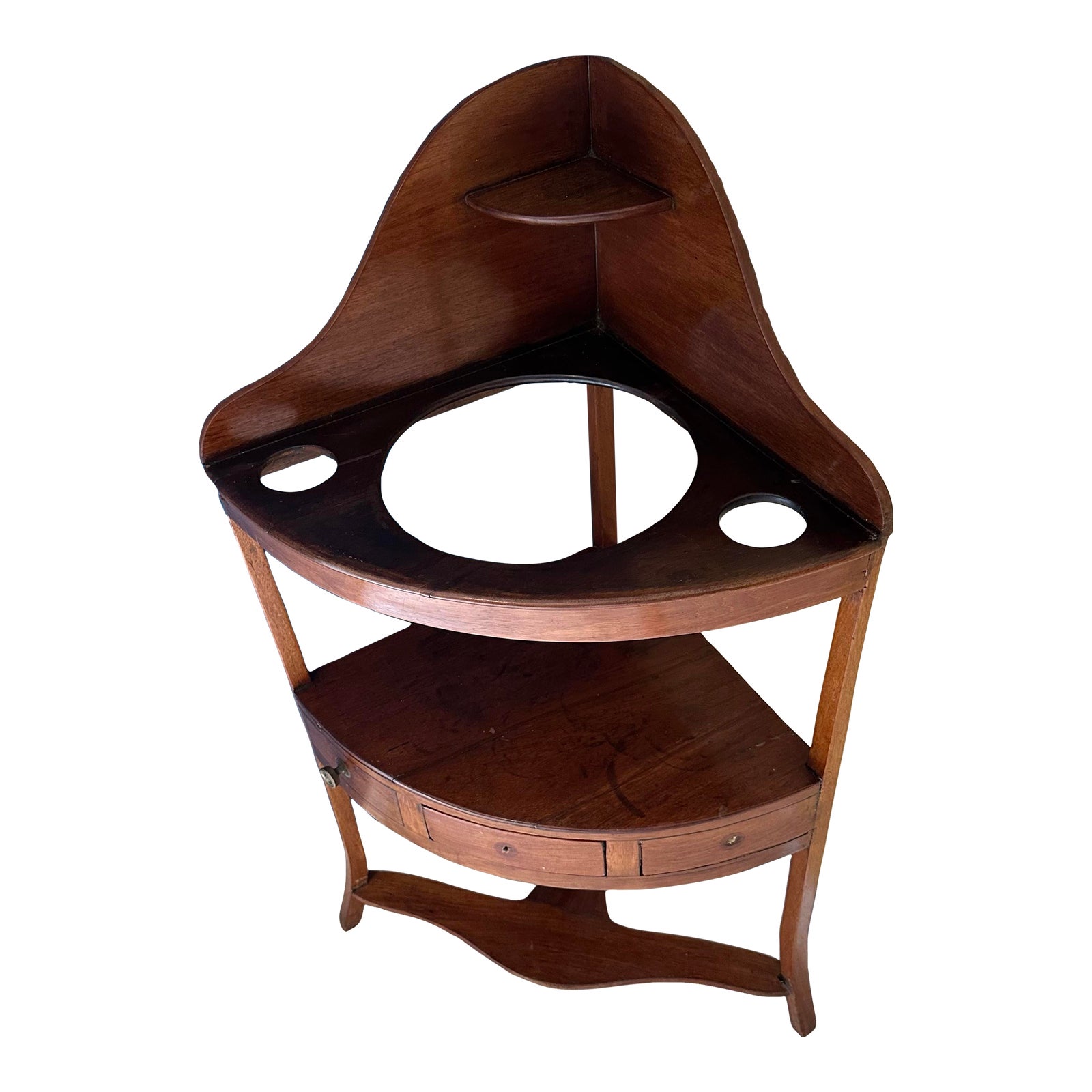 19th Century Corner Washstand Table | Chairish