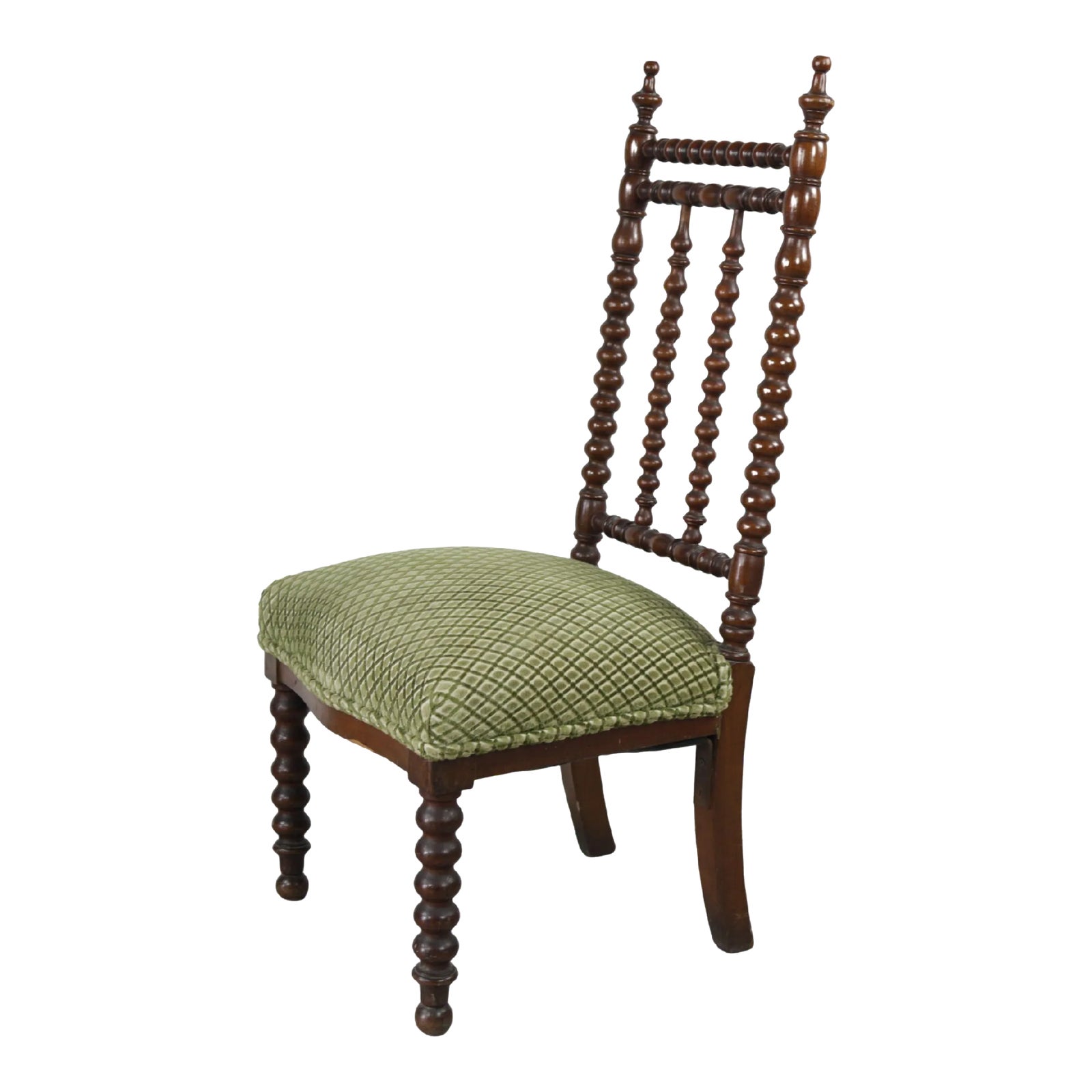A Fine 19th-Century French Napoleon III Spool Chair, | Chairish