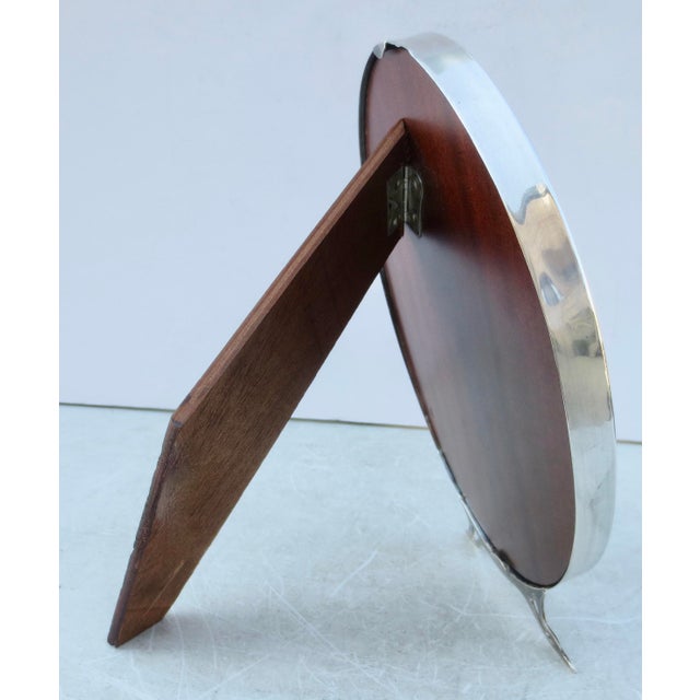 Vintage Sterling Silver Oval Photo Frame | Chairish