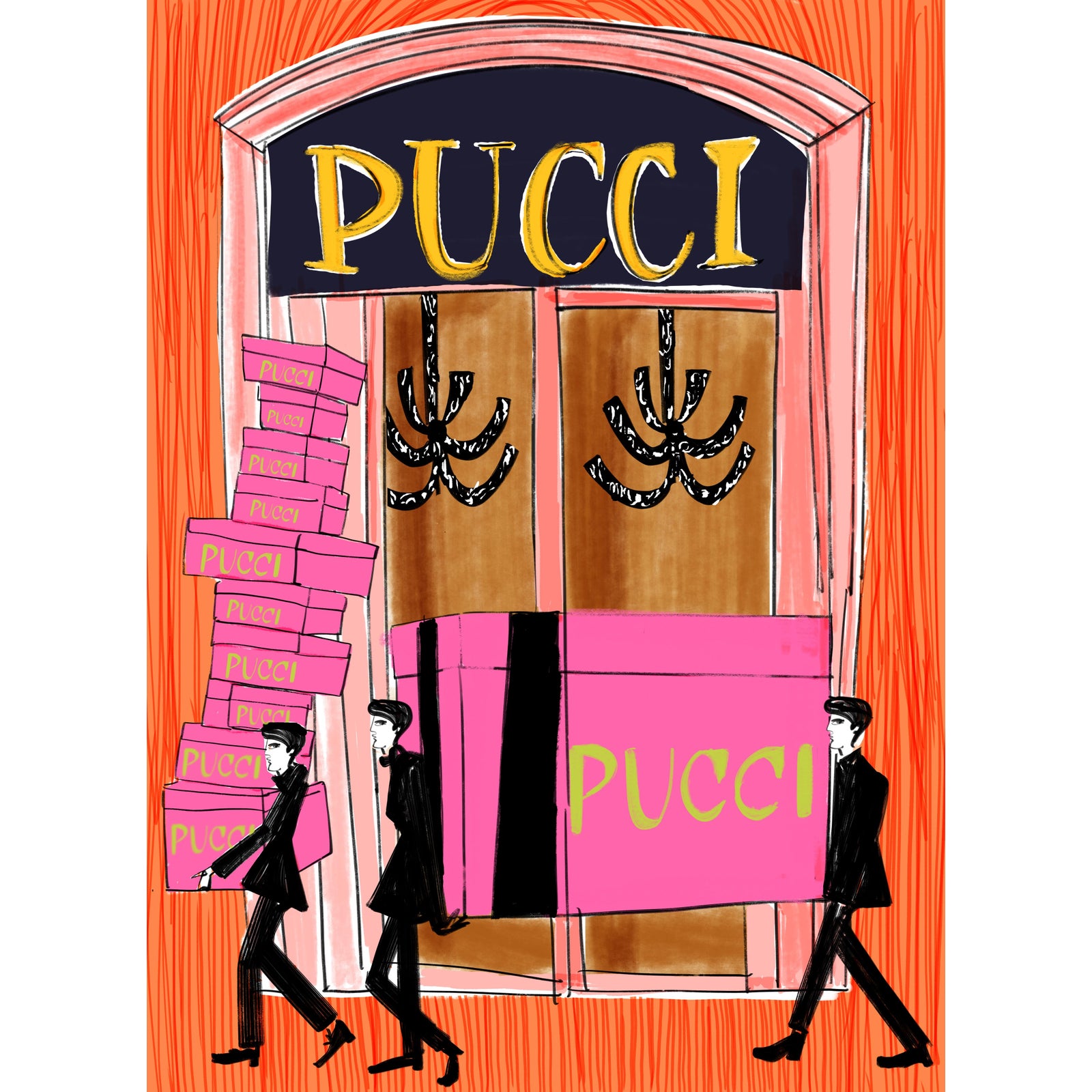 Pucci Party Print by Annie Naranian | Chairish