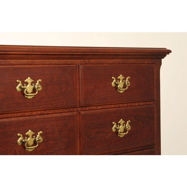 Thomasville 'Winston Court' Chippendale Style Cherry Tall Chest | Chairish