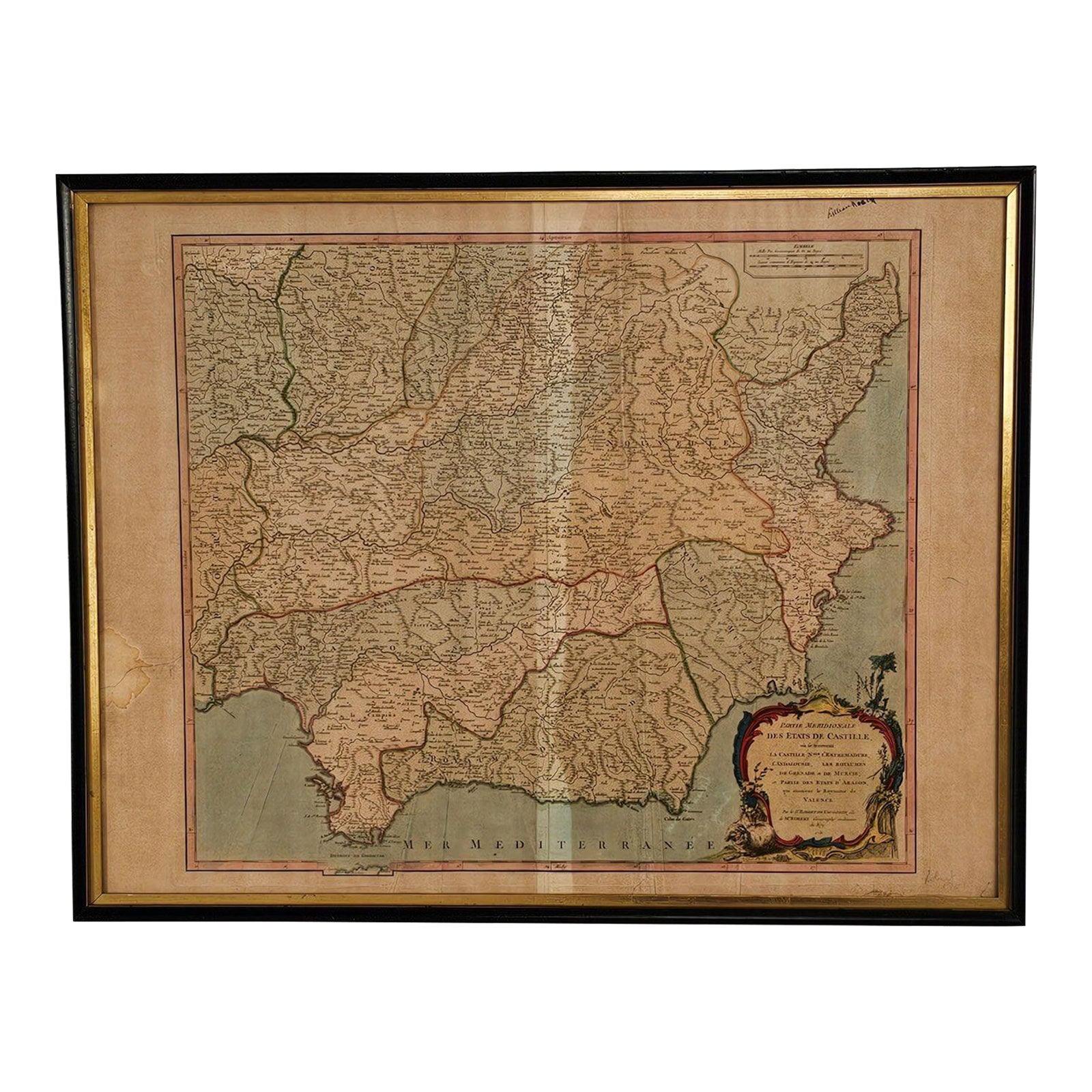 Map of Spain, Circa 1800 | Chairish