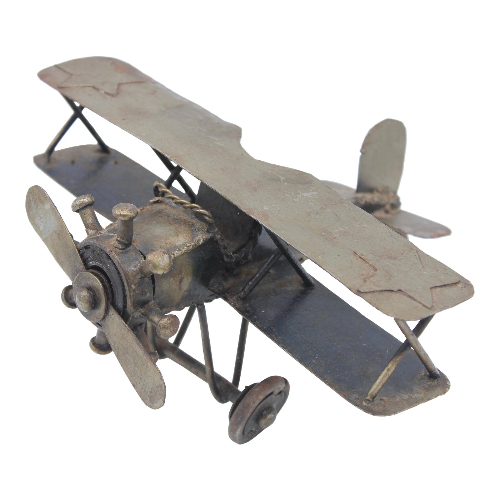 Vintage Brass Airplane Model | Chairish