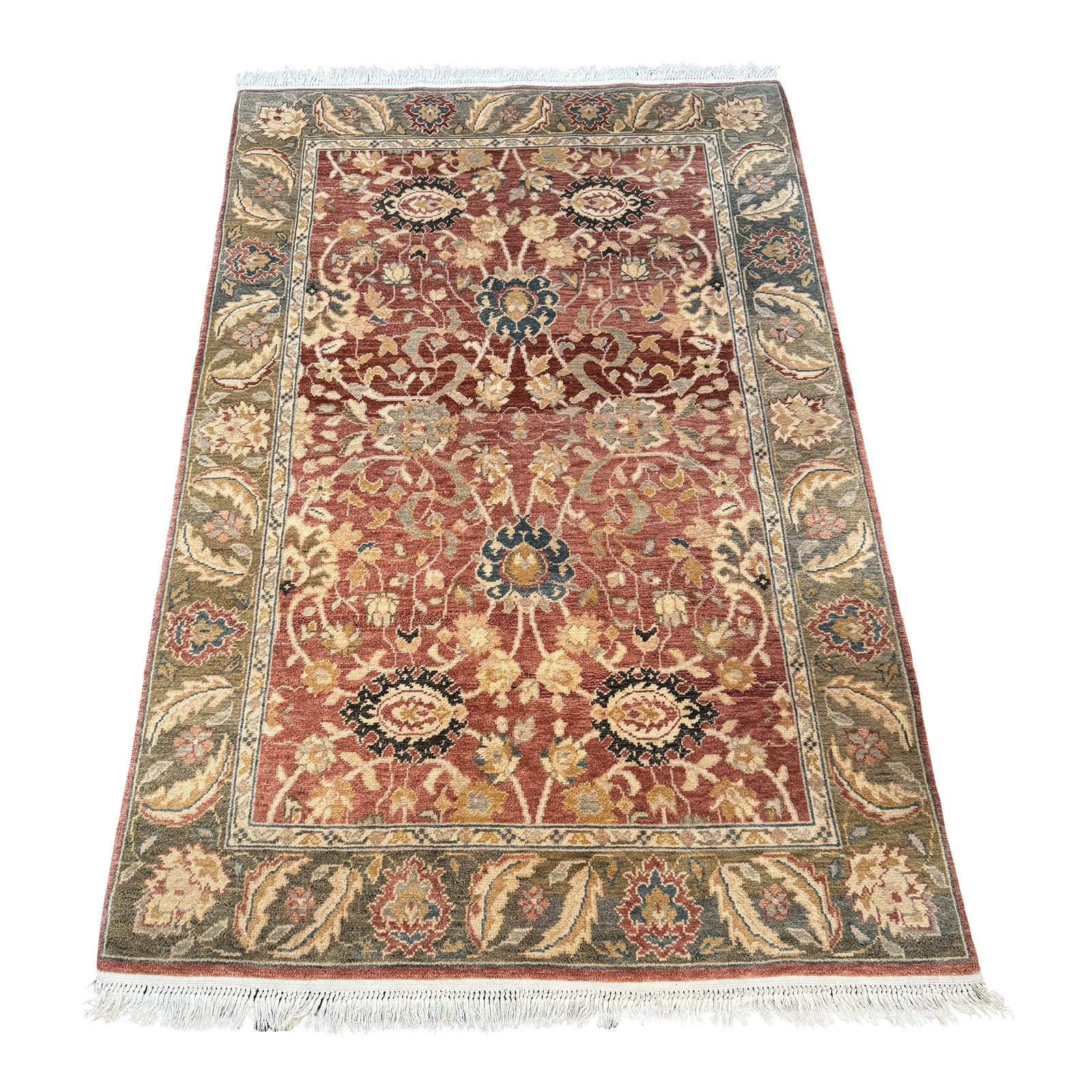 4ft X 6ft4in Vintage Pakistani Persian Style Wool Area Rug | Chairish