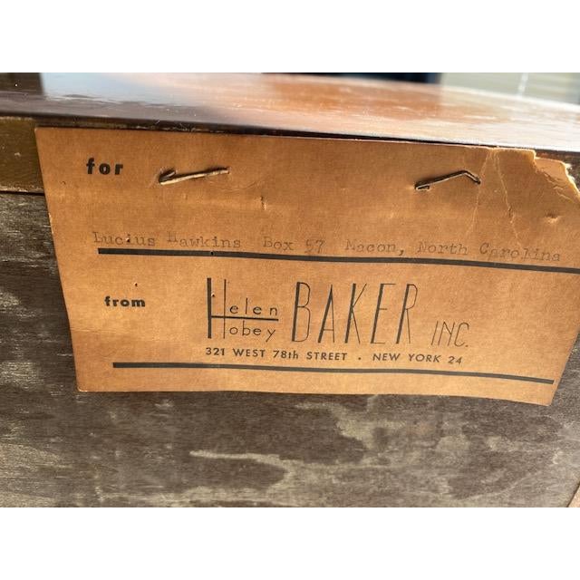 Helen Hobey for Baker Furniture Mid Century Walnut and Brass Buffet and ...