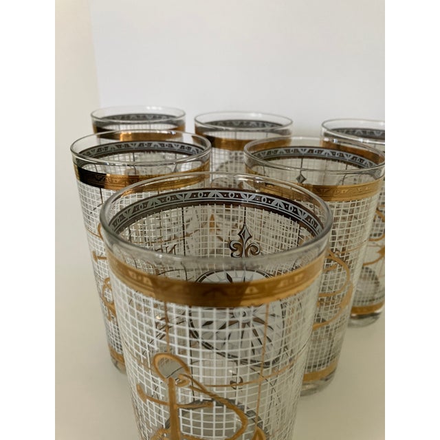 Vintage Georges Briard Nautical Highball Glasses Set of 6 | Chairish
