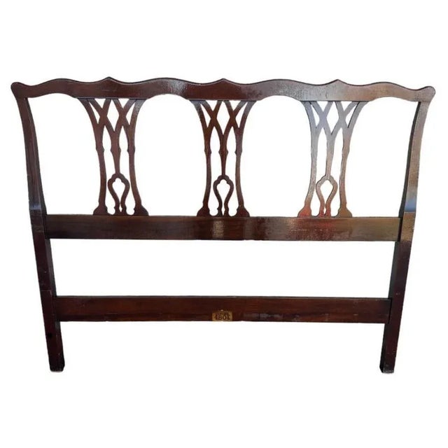 Kindel Grand Rapids Oxford Chippendale Full Size Headboard - Solid ...