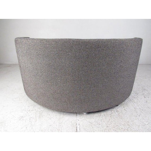 Contemporary Modern Round Sofa or Lounge Chair | Chairish
