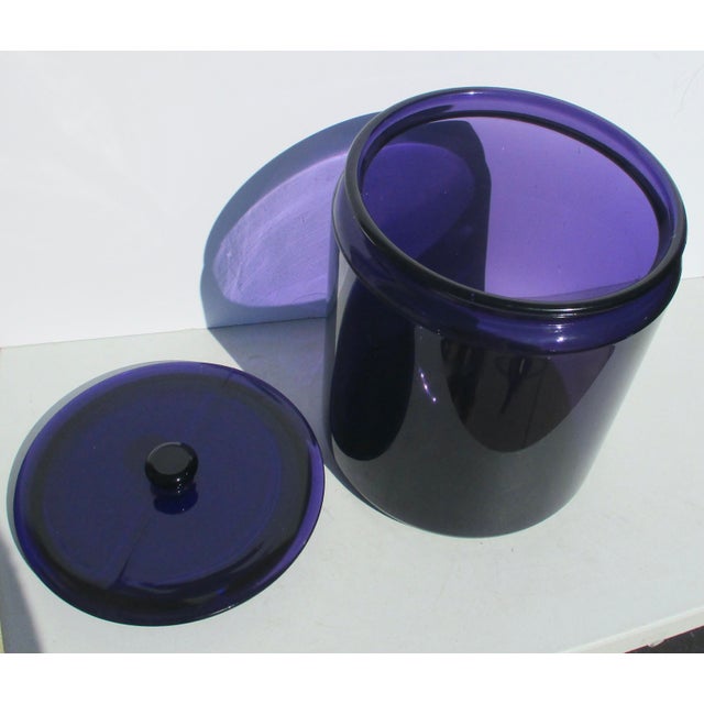 Big Purple Glass Utility Kitchen Jar 12.5"tall. | Chairish