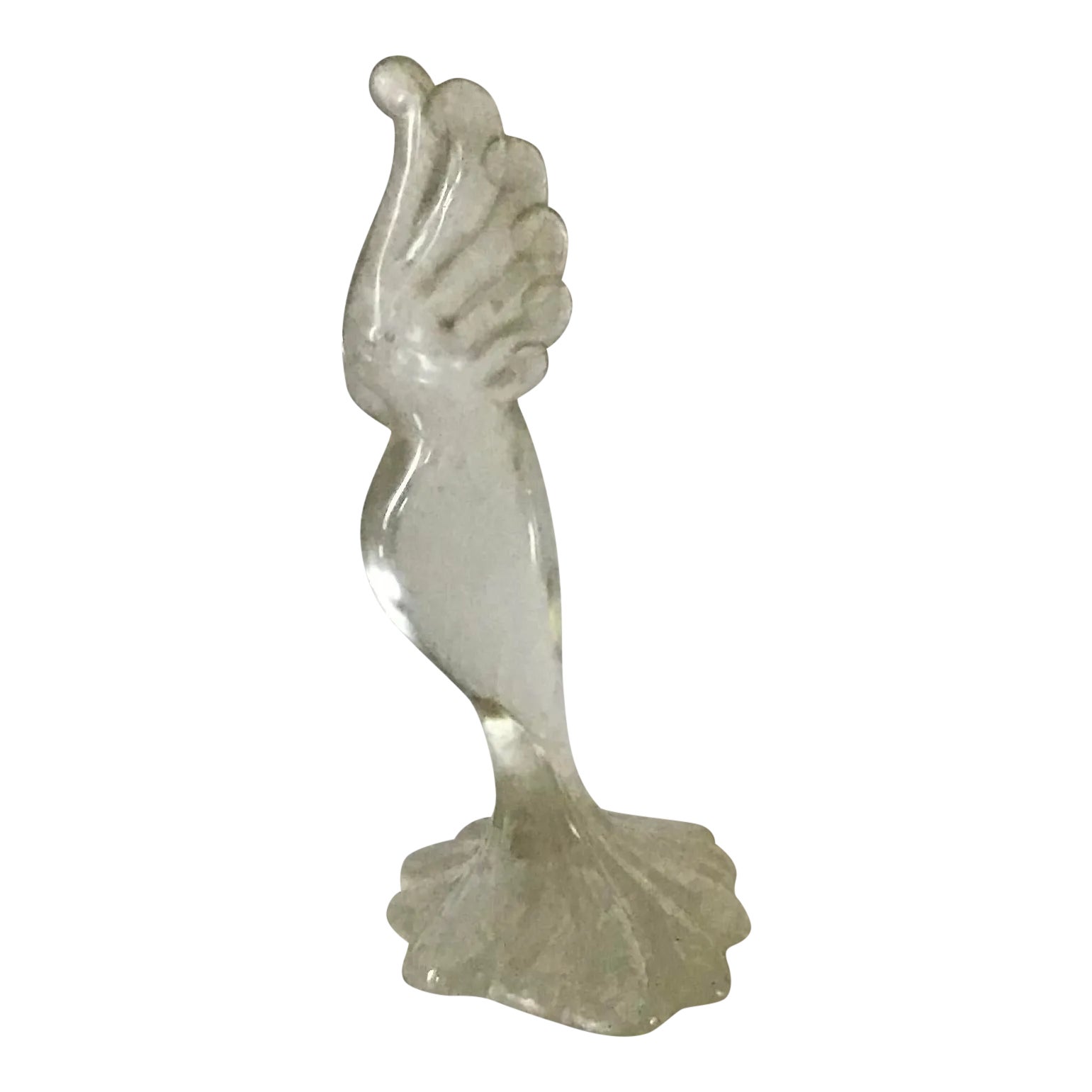 1981 Austin Productions Frosted and Clear Lucite Acrylic Cockatoo ...