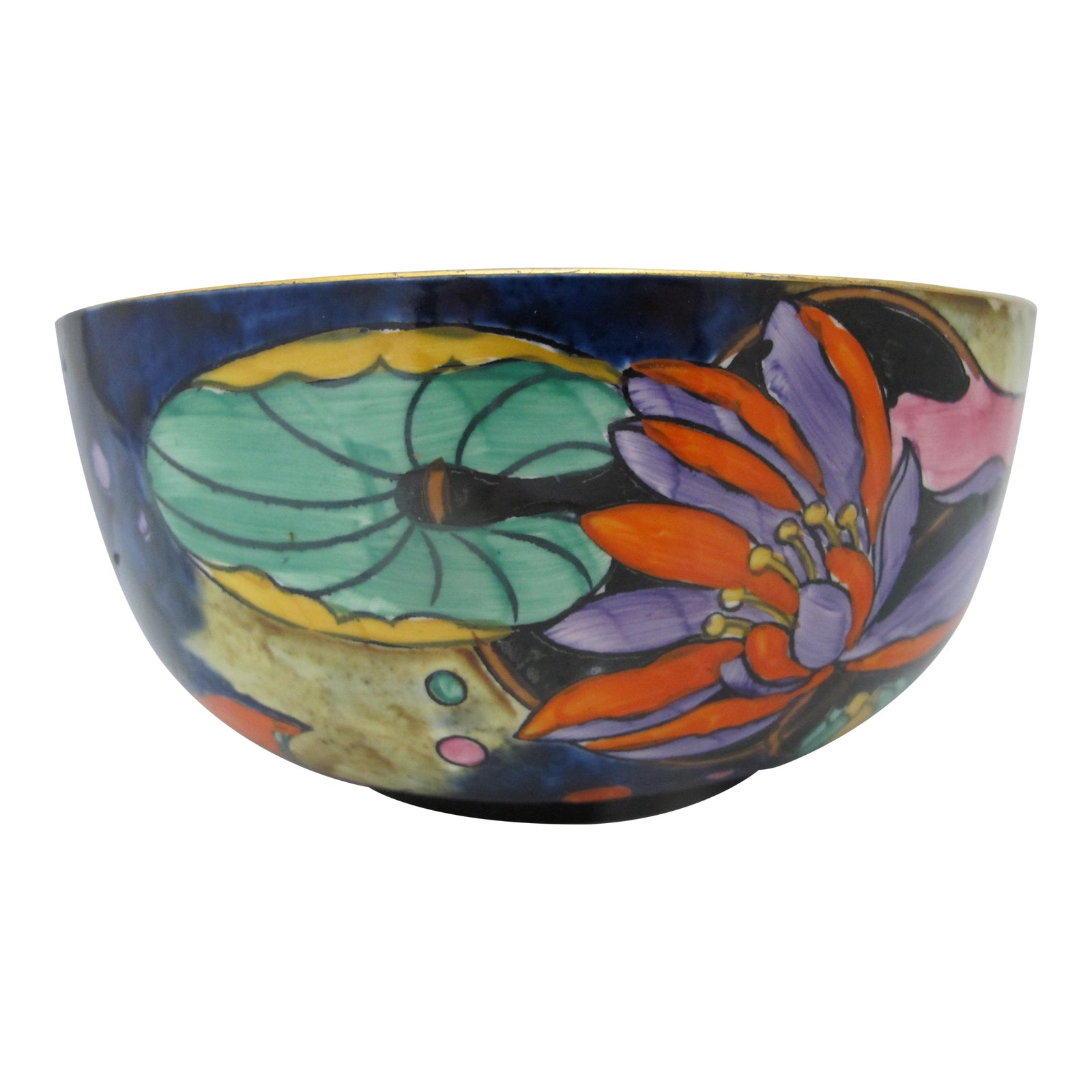 Art Deco Coronaware Molly Hancock Hand Painted Brightly Colored Water ...