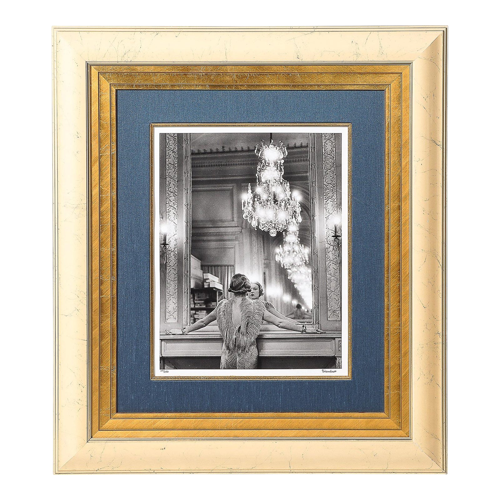 "Molyneux Model, Paris" (Model Looking in a Mirror) Gelatin Silver ...