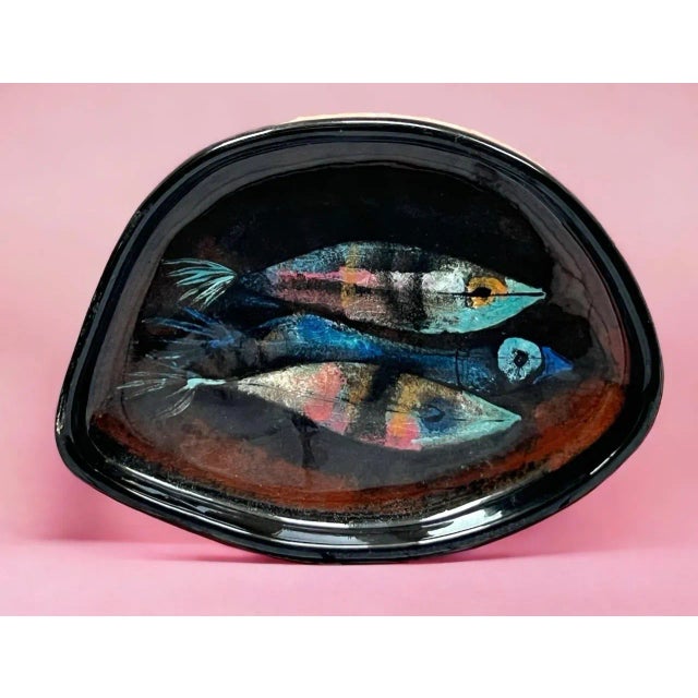 Vintage Mid 20th Century Polia Pillin Art Pottery Dish | Chairish