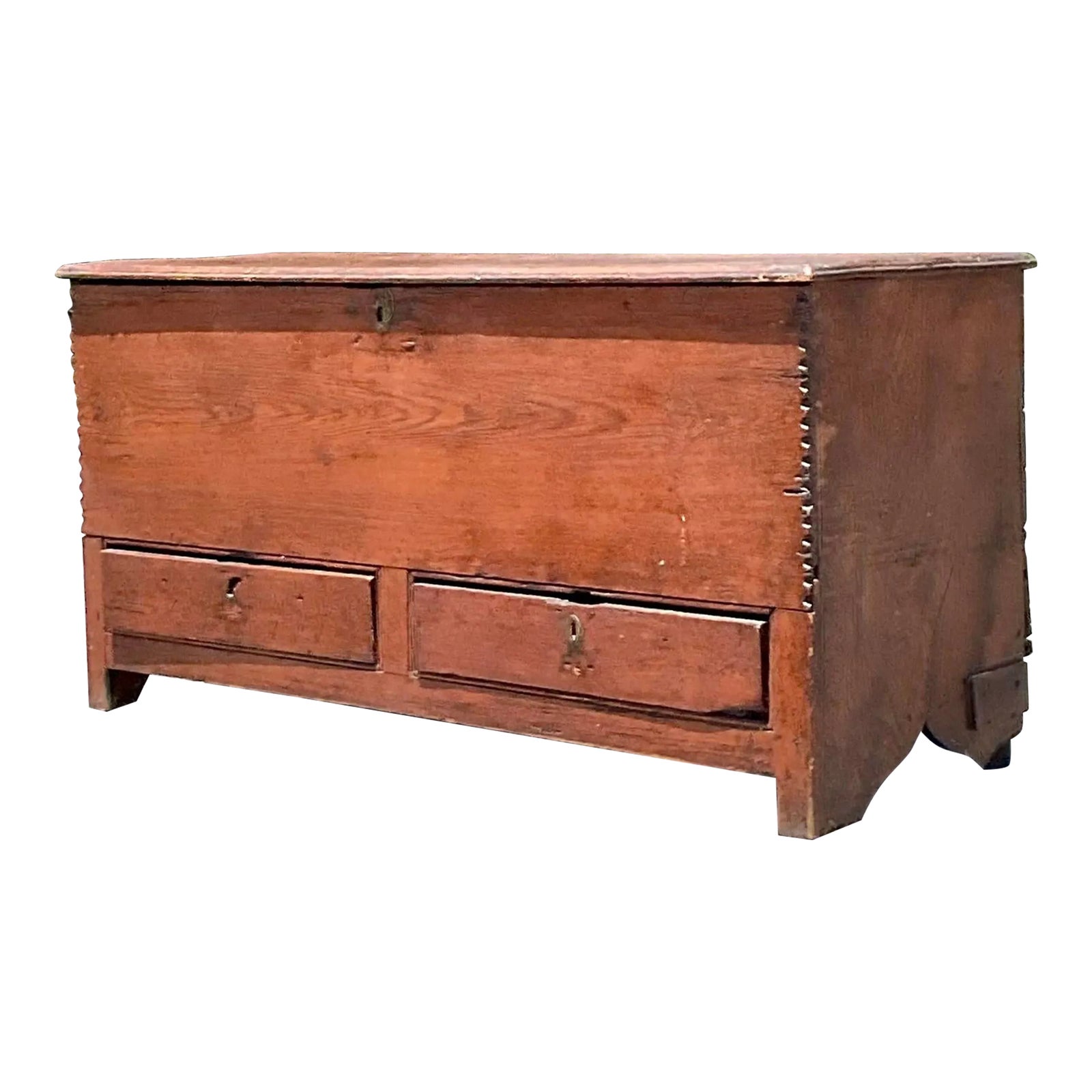 Antique Primitive 19th Century Blanket Chest | Chairish