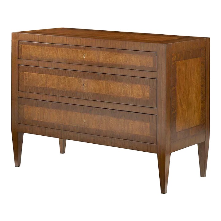 Italian Neo Classic Three Drawer Commode | Chairish