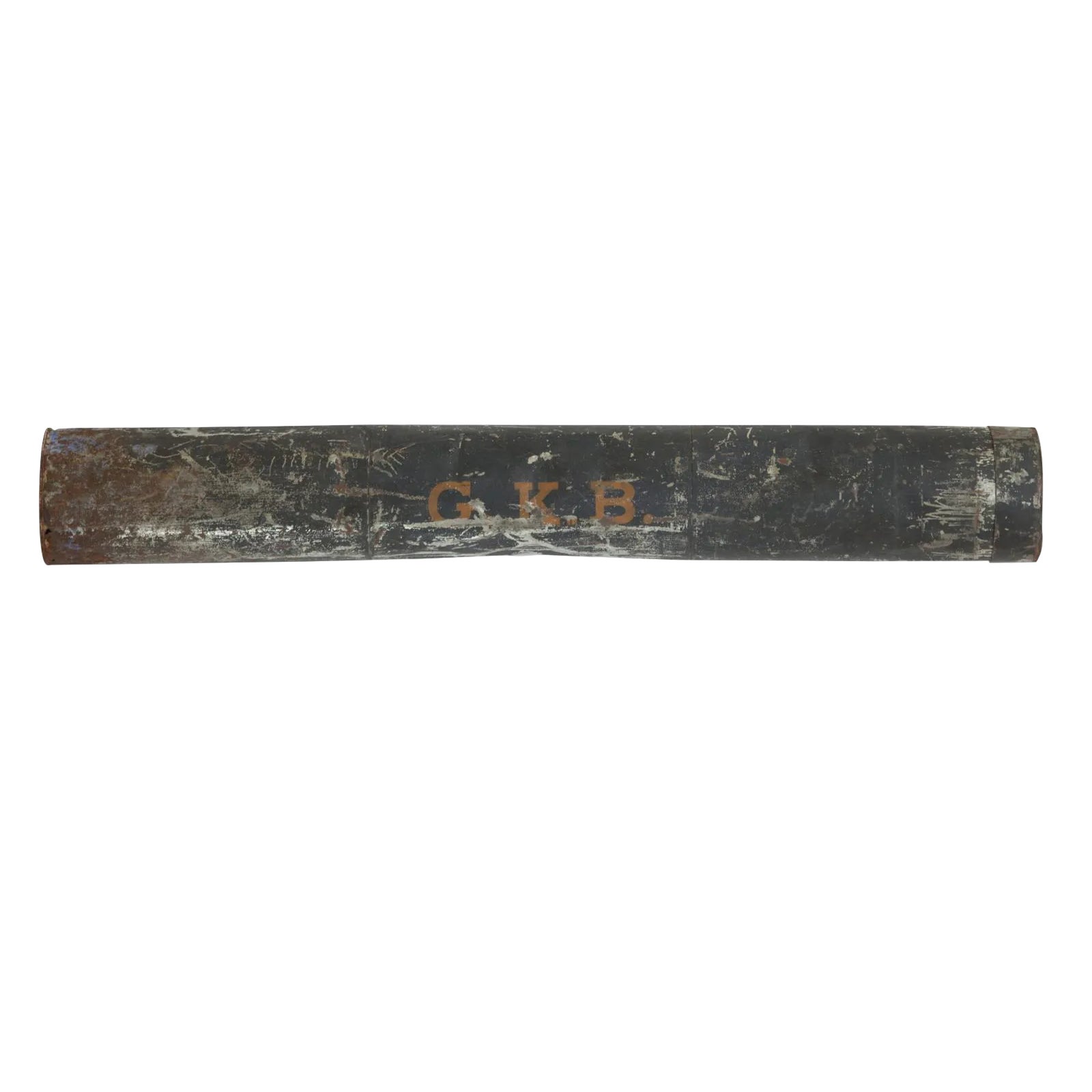 Metal Ship Map Tube | Chairish