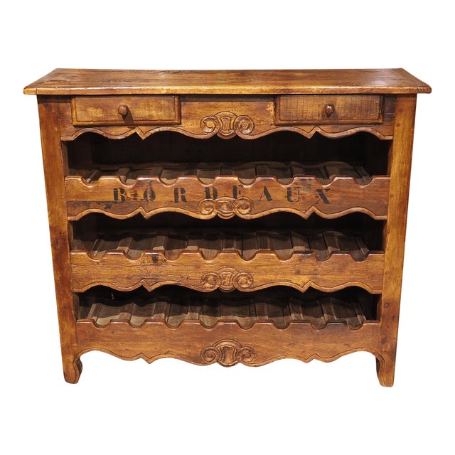 French “Bordeaux” 24-Bottle Wine Carrier With Drawers | Chairish