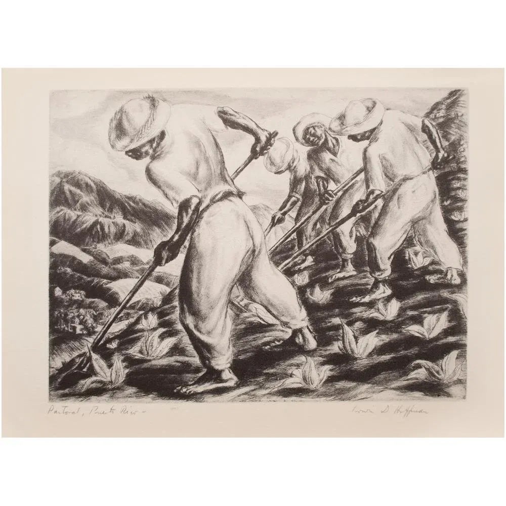 1939 "Puerto Rico" by Irving Hoffman, Original Period Lithograph | Chairish