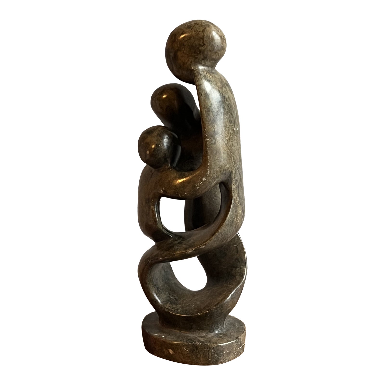 Vintage Modern Figurative Hand Carved Natural Stone Sculpture | Chairish