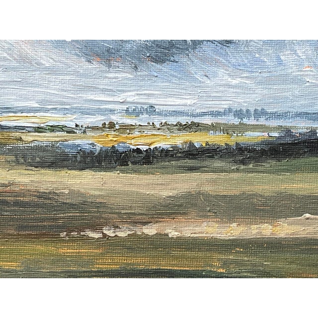Original American Impressionist Landscape Oil Painting of a Meadow and ...