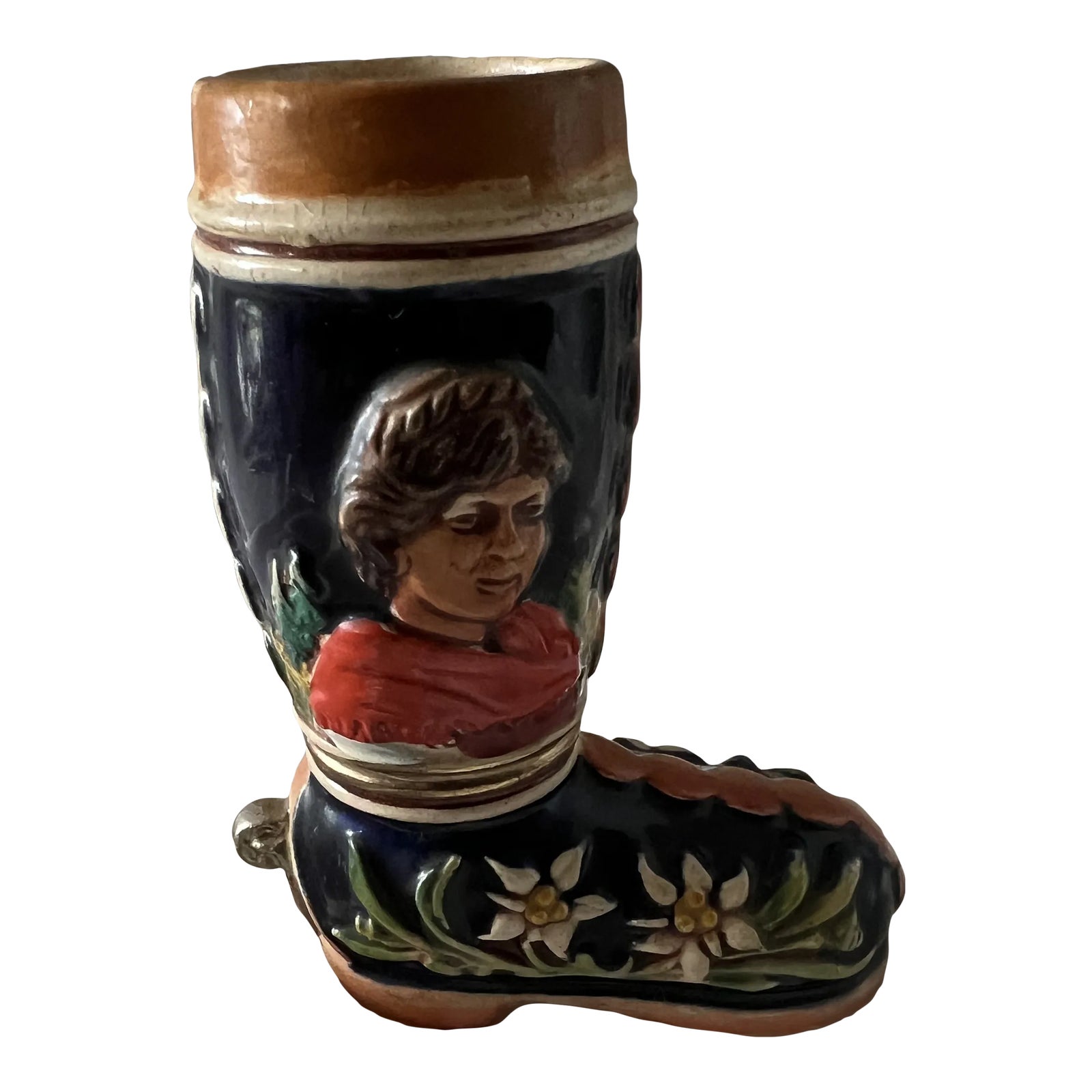 Vintage Miniature German Boot Stein | Chairish