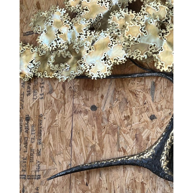 1984 Welded Brass Metal Art Paul Langton Tree of Life Sculpture | Chairish