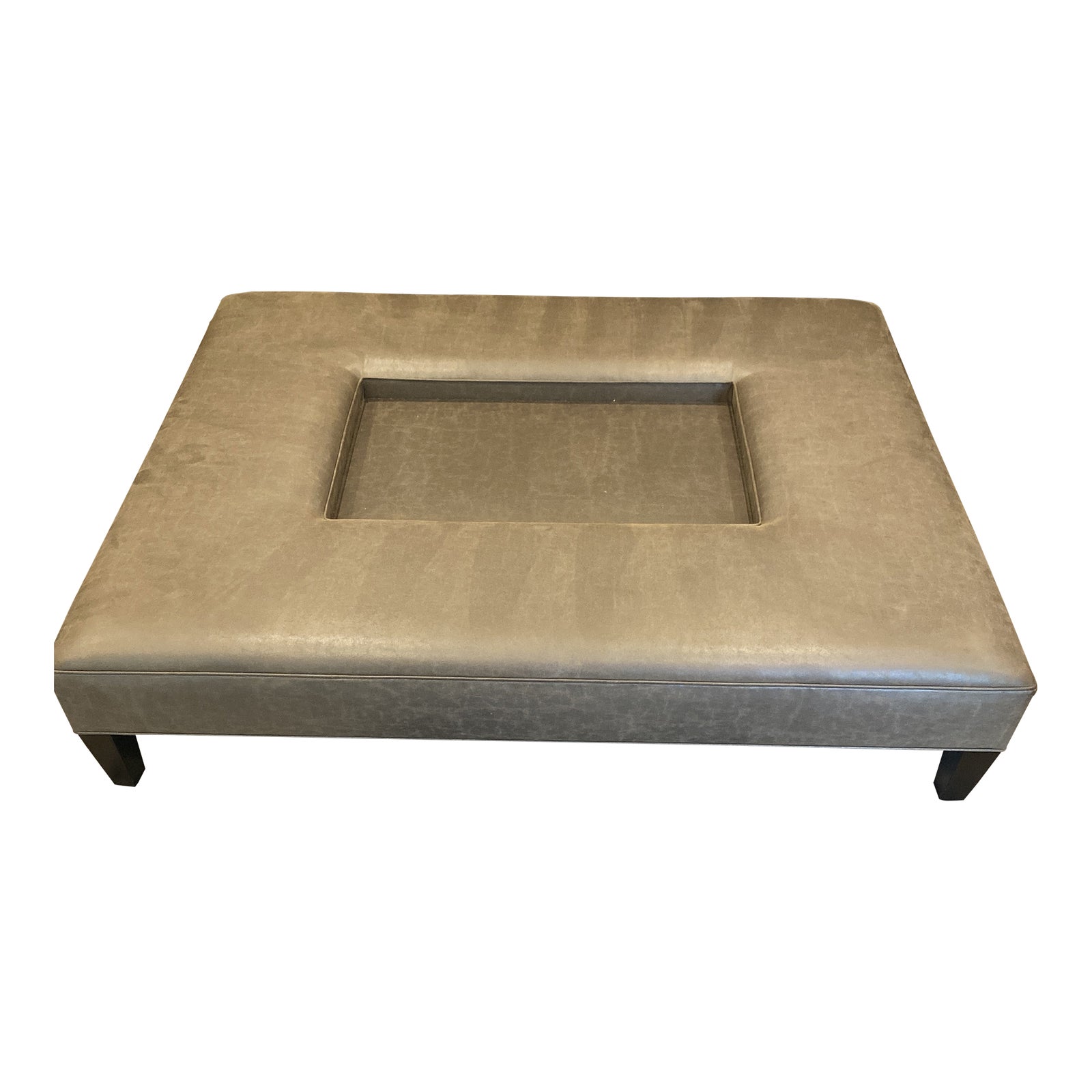 Leatherette Custom Coffee Table | Chairish