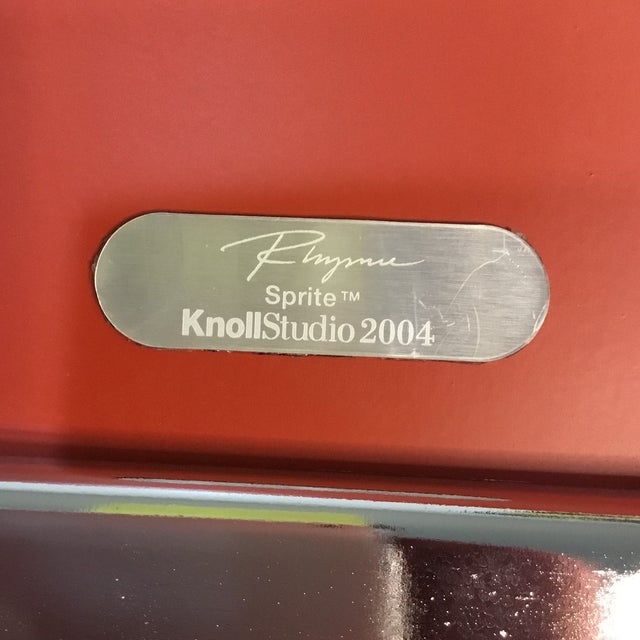 Knoll Studio Sprite Red/Orange Molded Plywood Side Chair | Chairish