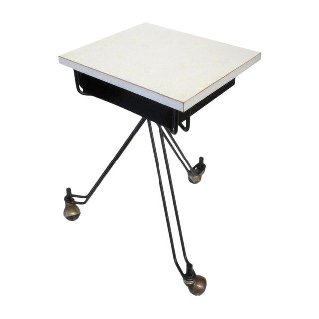 1950s Eliot Noyes Ibm Rolling Side Table | Chairish