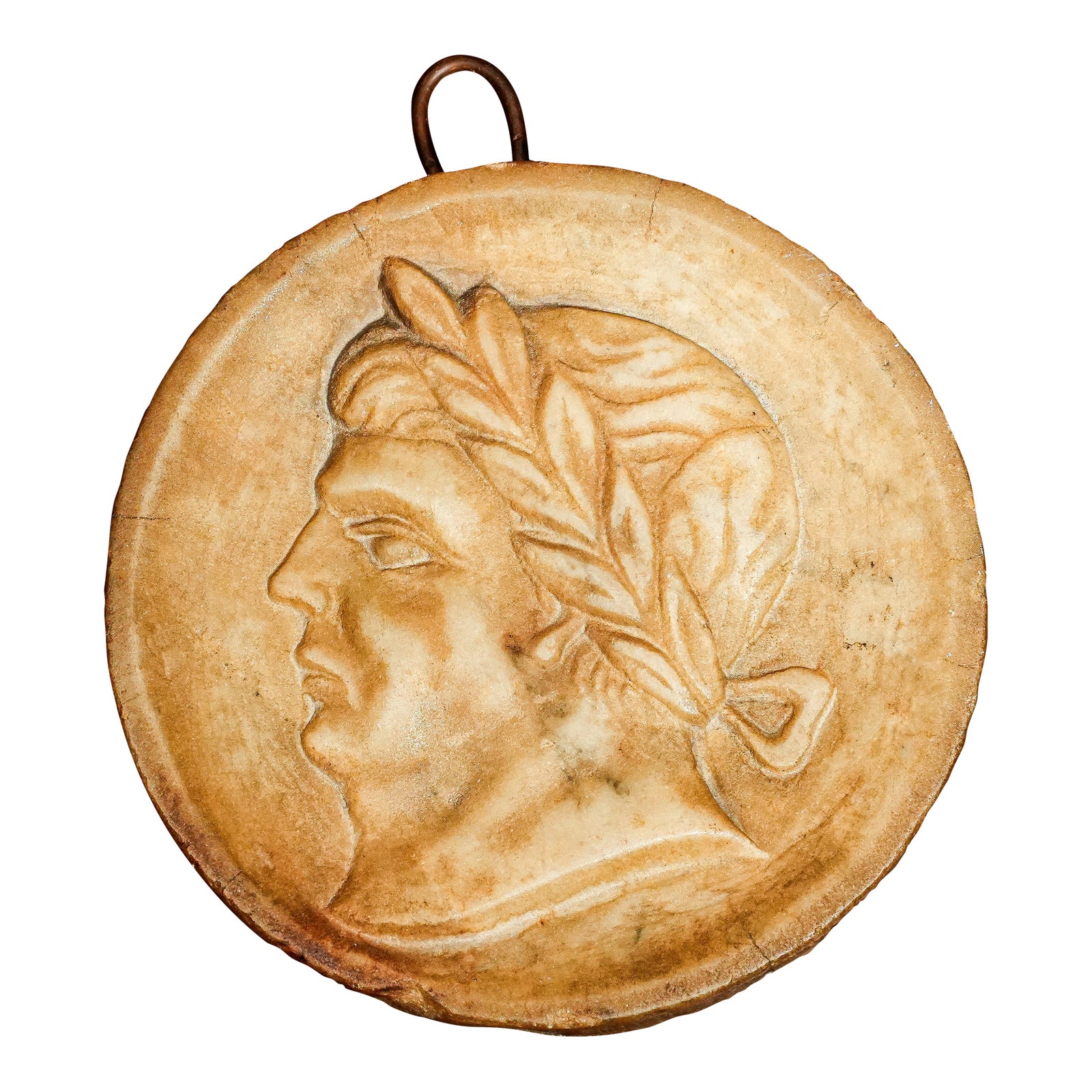 Marble Roman Emperor Neoclassical Antique Grand Tour Italian Plaque ...