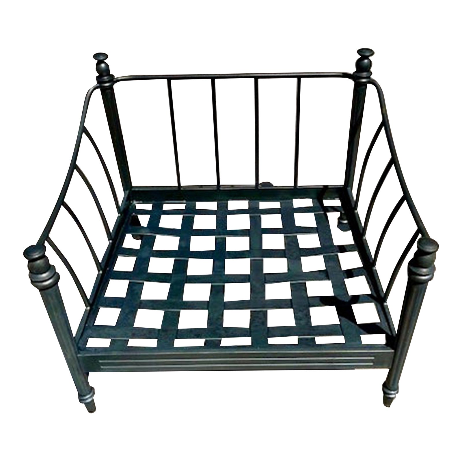 Giati Bronzed Cast Metal Lounge Chair | Chairish