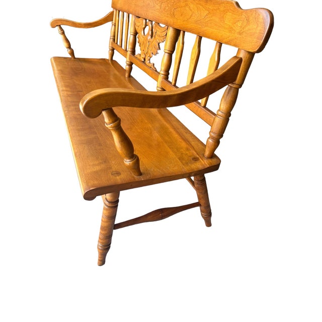 Mid 20th Century Vintage, Cushman Colonial, Solid Maple, Deacon's Bench ...