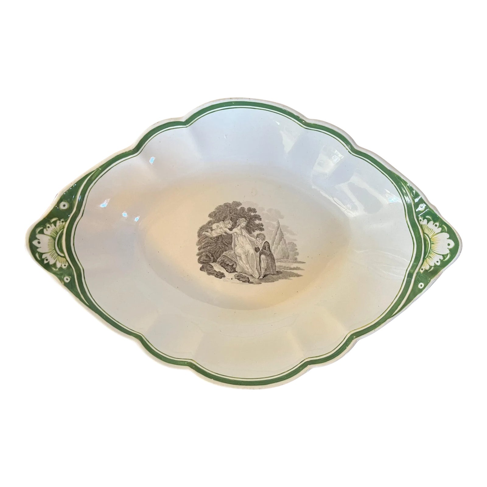 Antique Early 19th Century Spode Porcelain Dish With Classical Scene en ...