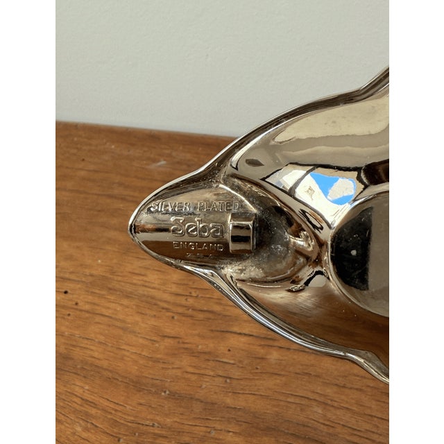 Vintage Silver-Plated Stackable Swan Ashtray Set from Seba England, Set ...