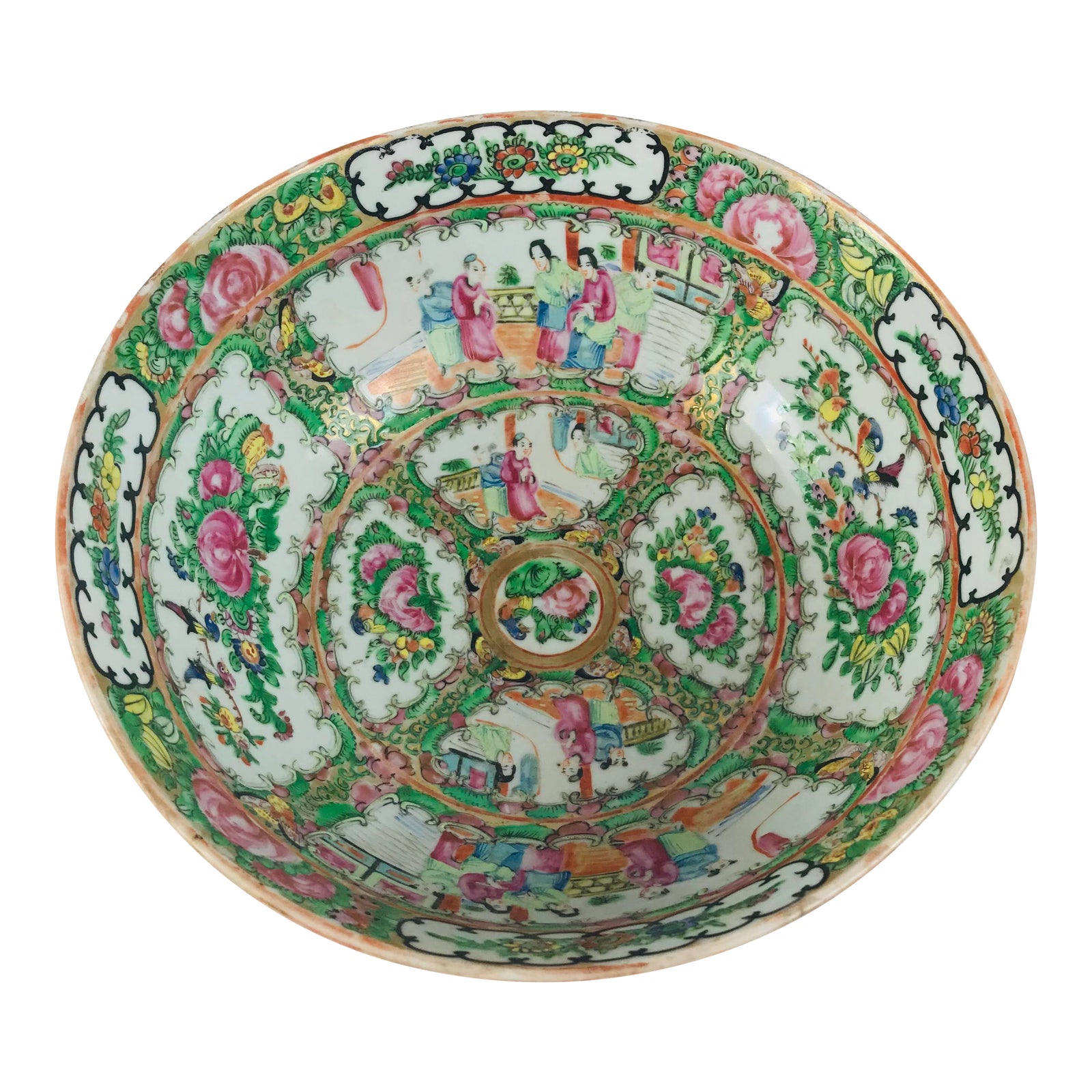 19th Century Chinese Rose Canton Family Rose Medalion Porcelain Chinese ...