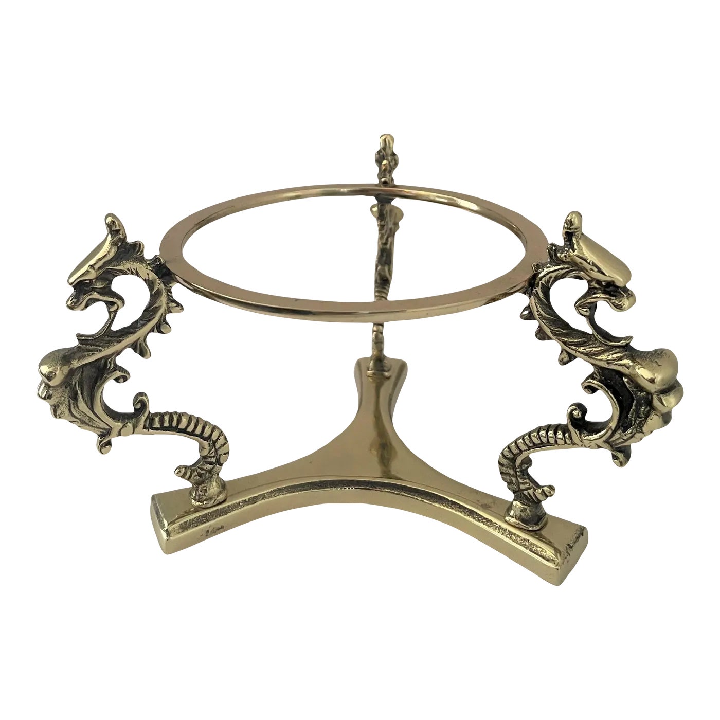1940s Brass Display Stand Renaissance Revival 4" Opening | Chairish