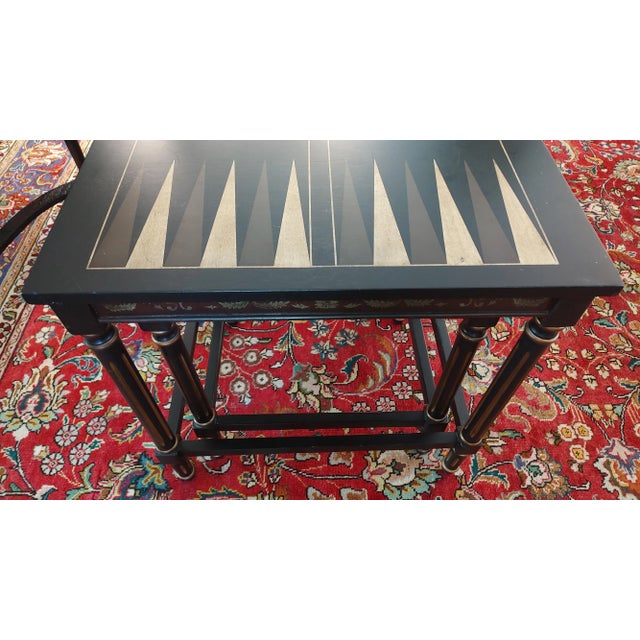 Nesting Game Table Set (Two Tables) With One Pull-Out Drawer in Lower ...