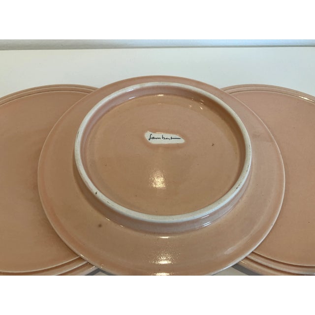 Rare 1984 Michael Lambert Deco Inspired Side Plates, Hand Signed- Set ...