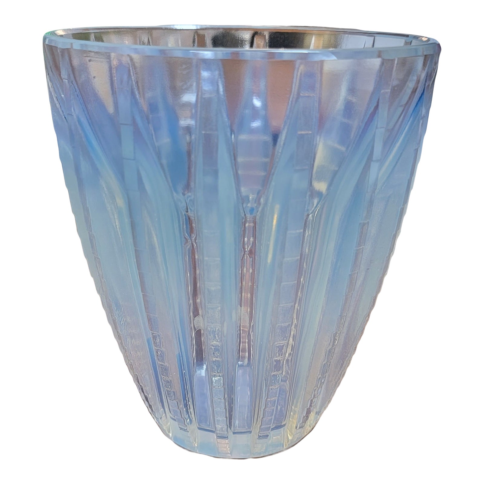 Art Deco Renee Lalique Clear and Opalescent Art Glass Crystal Chamonix ...