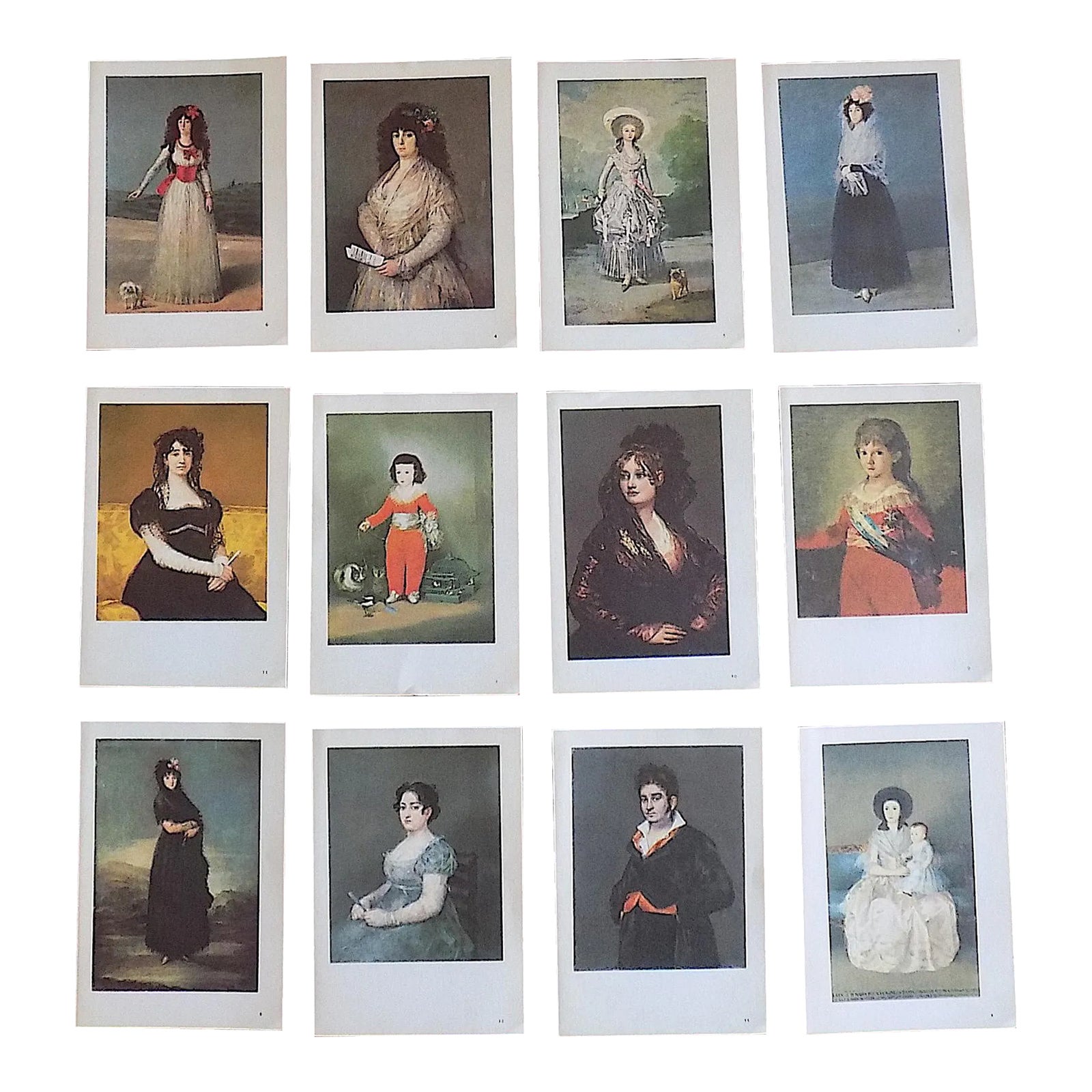 Vintage Diminutive Francisco De Goya Lithographs, Mostly Women - Set of ...