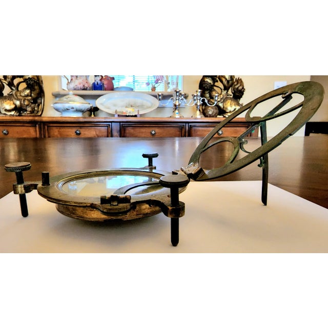 Adam's, London, 18th Century Antique Brass Compass/Sundial, Circa 1745 ...