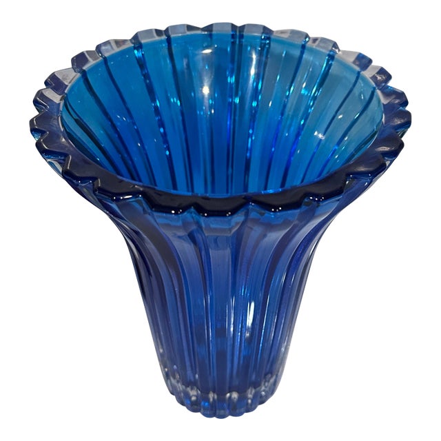 Vintage Studio Nova Cobalt Blue Vase | Chairish