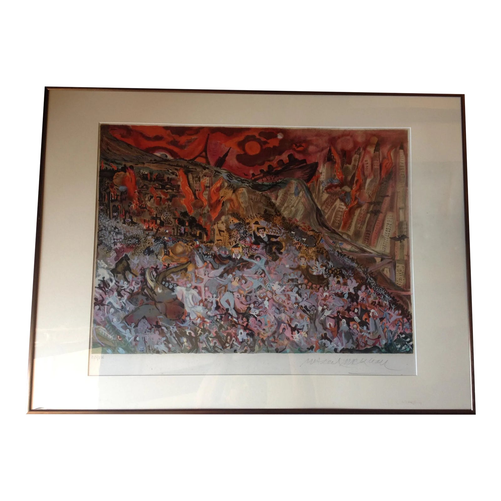 Marcel Marceau Limited Edition Figurative Lithograph Hand Signed and ...